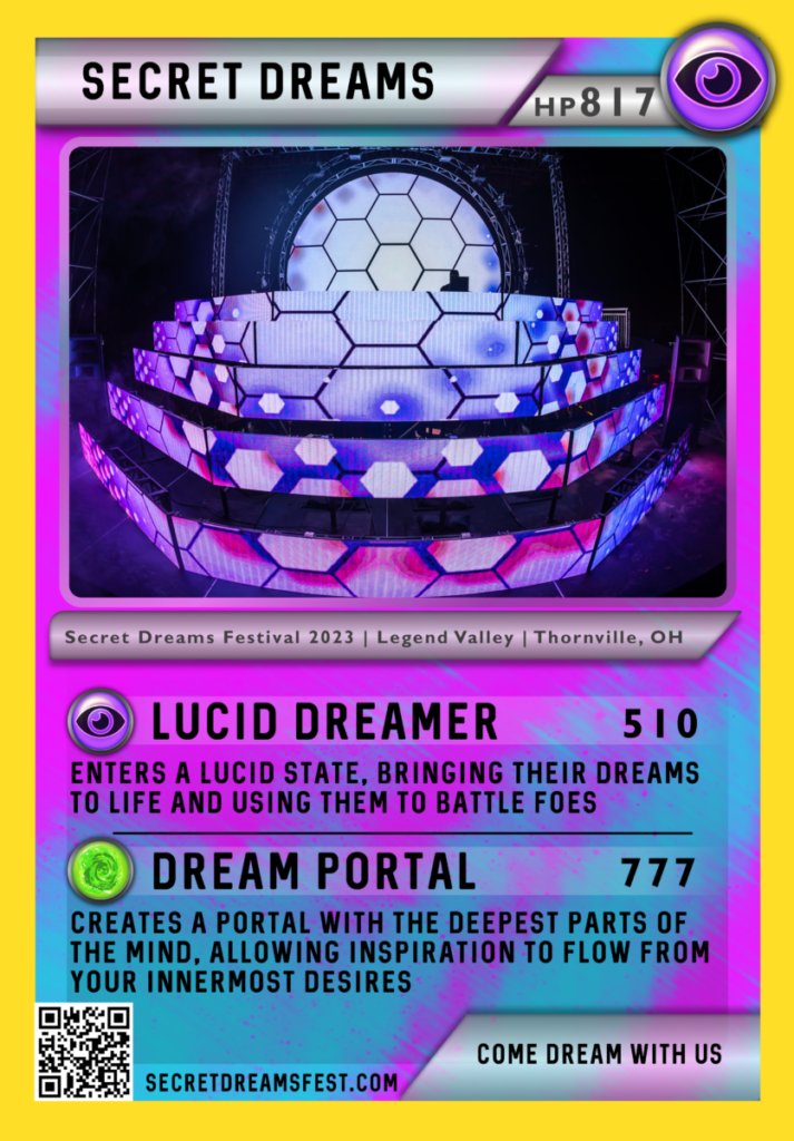 LE1000 Secret Dreams 2023 Festi Card – FestiCards