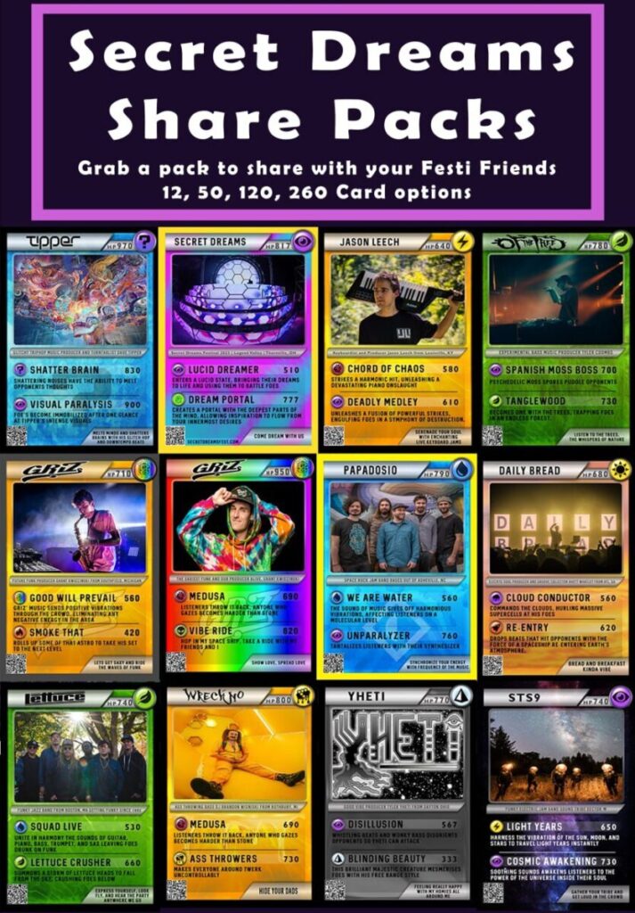 Secret Dreams Share Packs – FestiCards