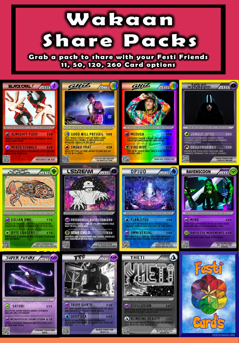 Wakaan Fest 2023 Share Packs – FestiCards