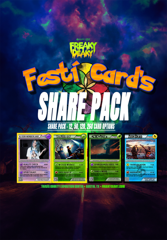 Freaky Deaky 2023 Share Packs – FestiCards