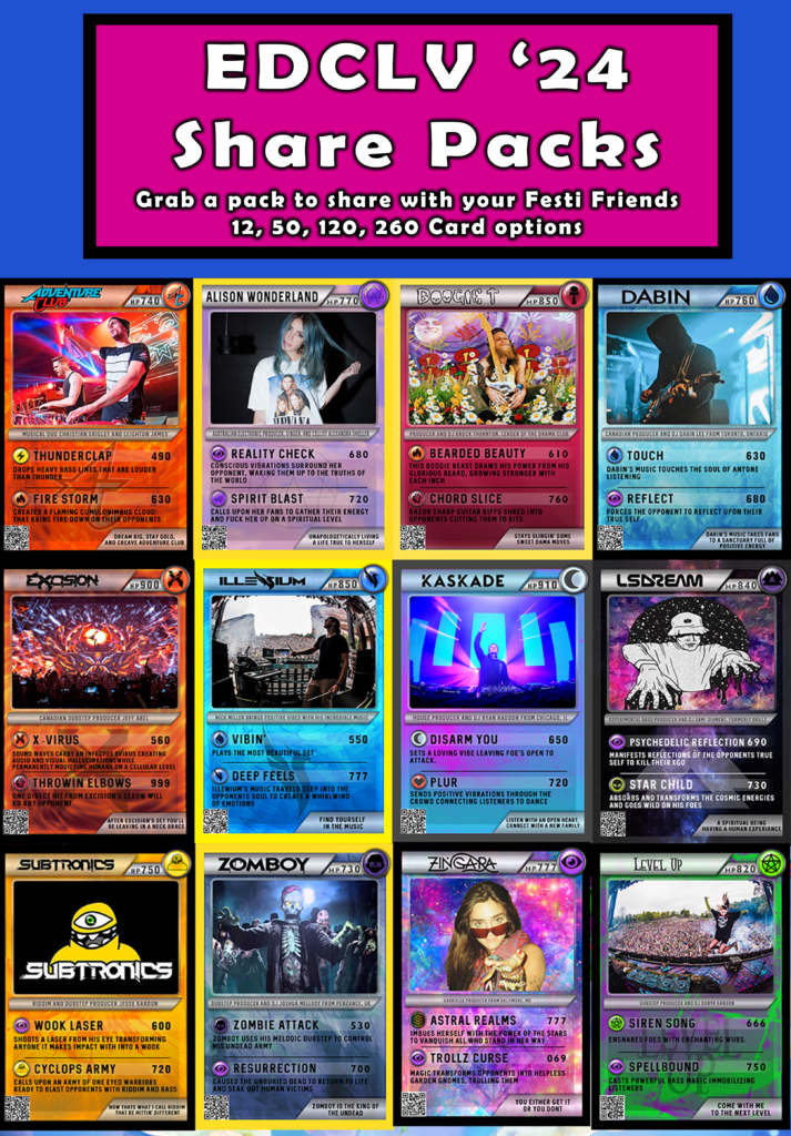 EDC Las Vegas ’24 Share Pack – FestiCards