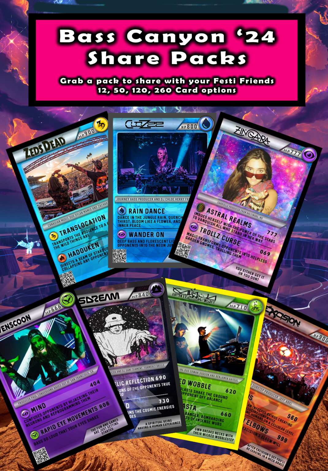 Bass Canyon Share Packs 2024 – FestiCards