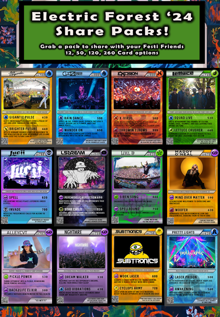 Share Packs – FestiCards