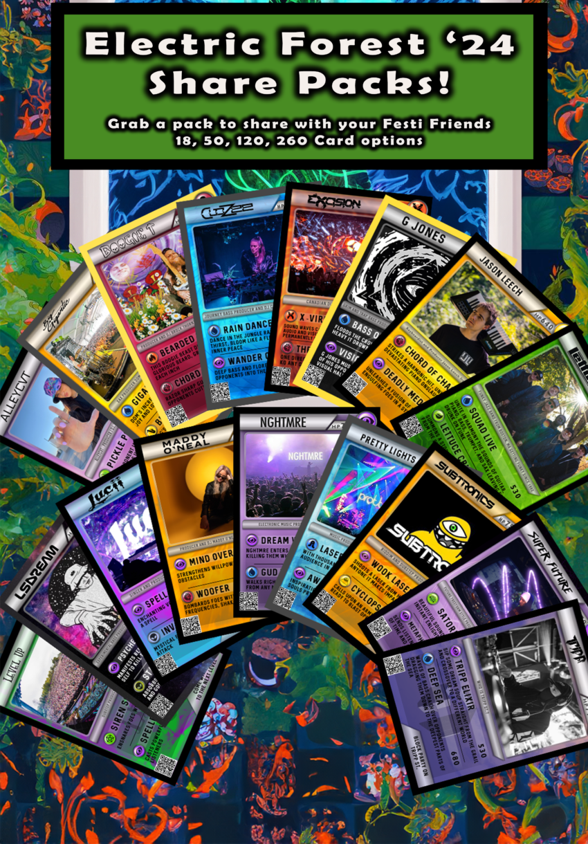 Electric Forest ’24 Share Pack – FestiCards