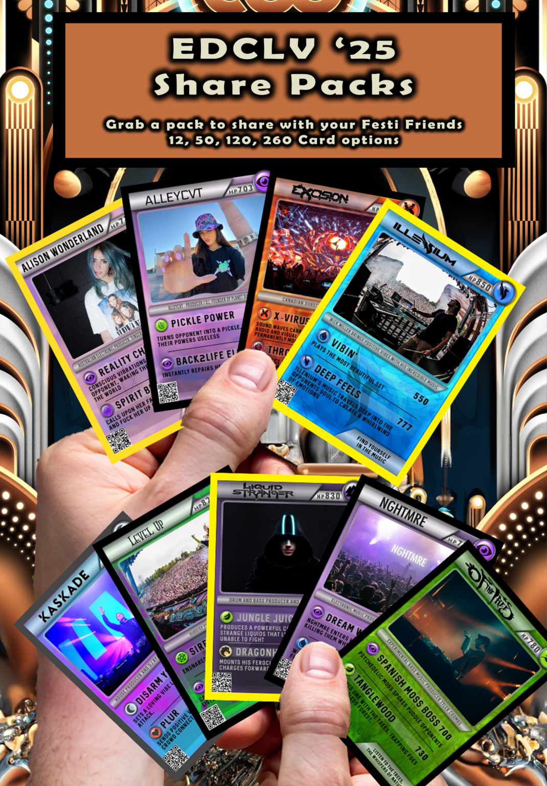 EDC Las Vegas 2025 Share Packs – FestiCards