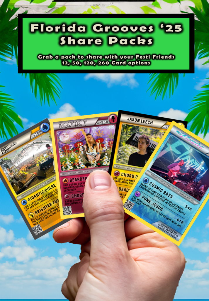 Florida Grooves 2025 Share Packs – FestiCards