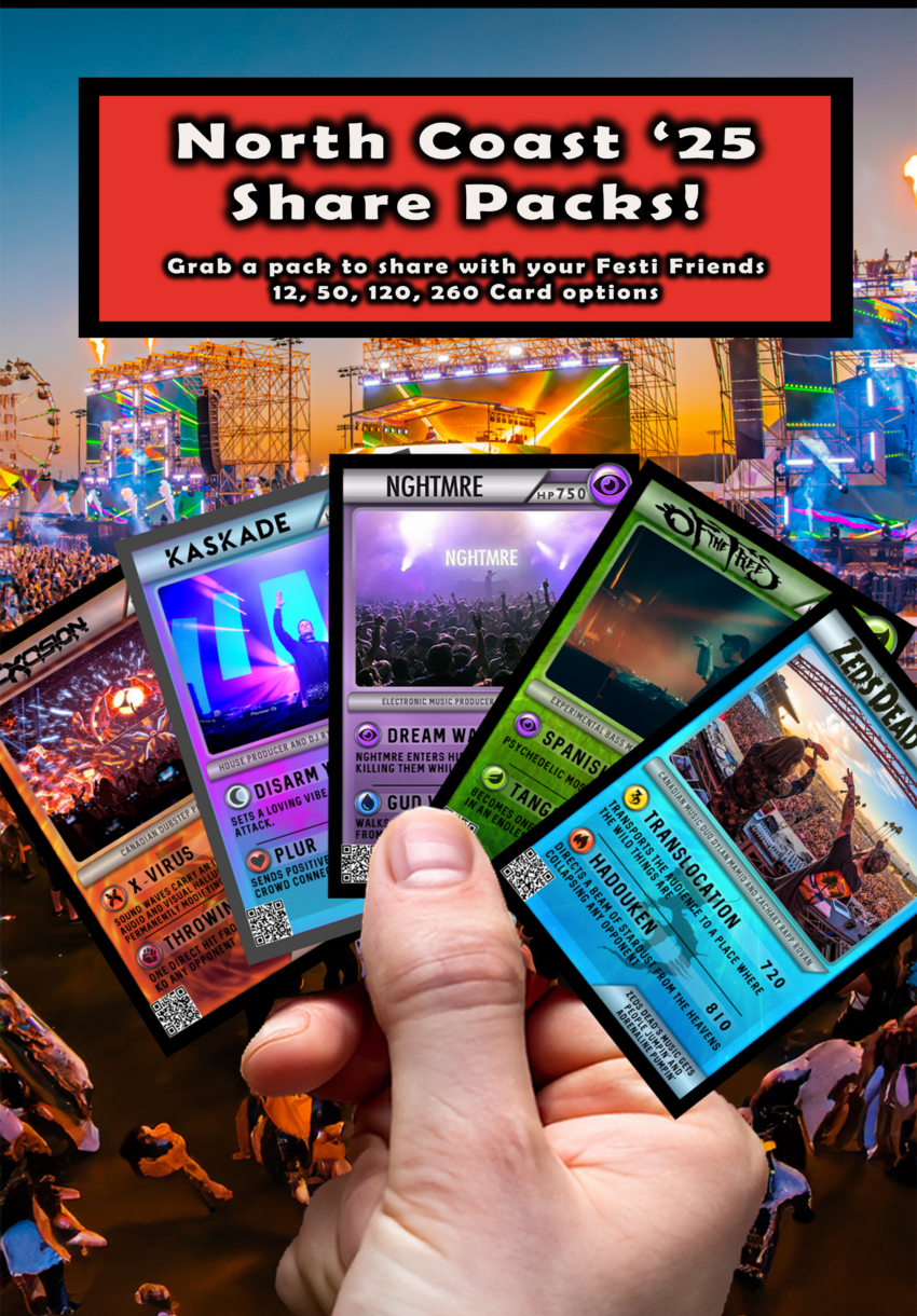 North Coast 2025 Share Packs – FestiCards