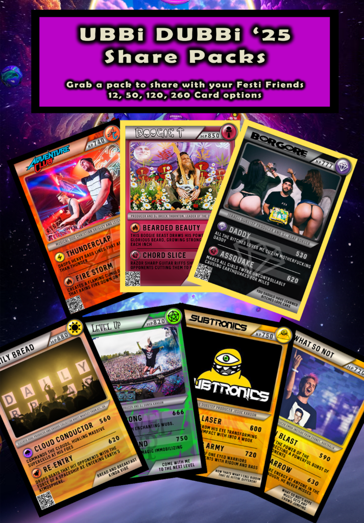 Ubbi Dubbi 2025 Share Packs – FestiCards