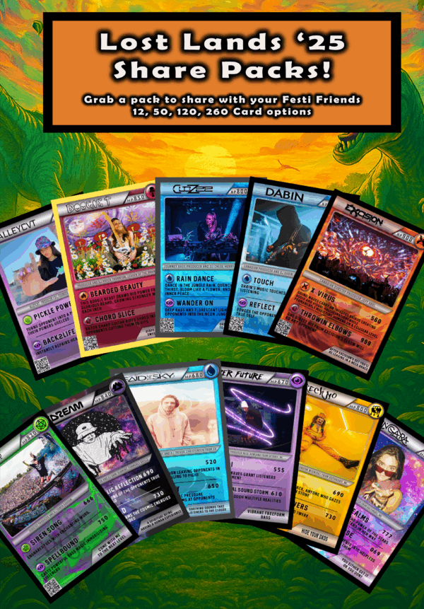 Lost Lands 2025 Share Packs – FestiCards